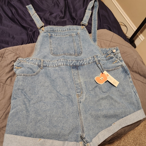 Cider | Jeans | Womens Cider Denim Overall Shorts Plus Size 3xl | Poshmark